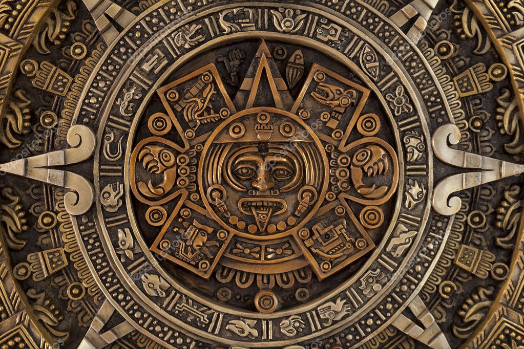 Close view of the aztec calendar ⬇ Stock Photo, Image by © luisrsphoto ...