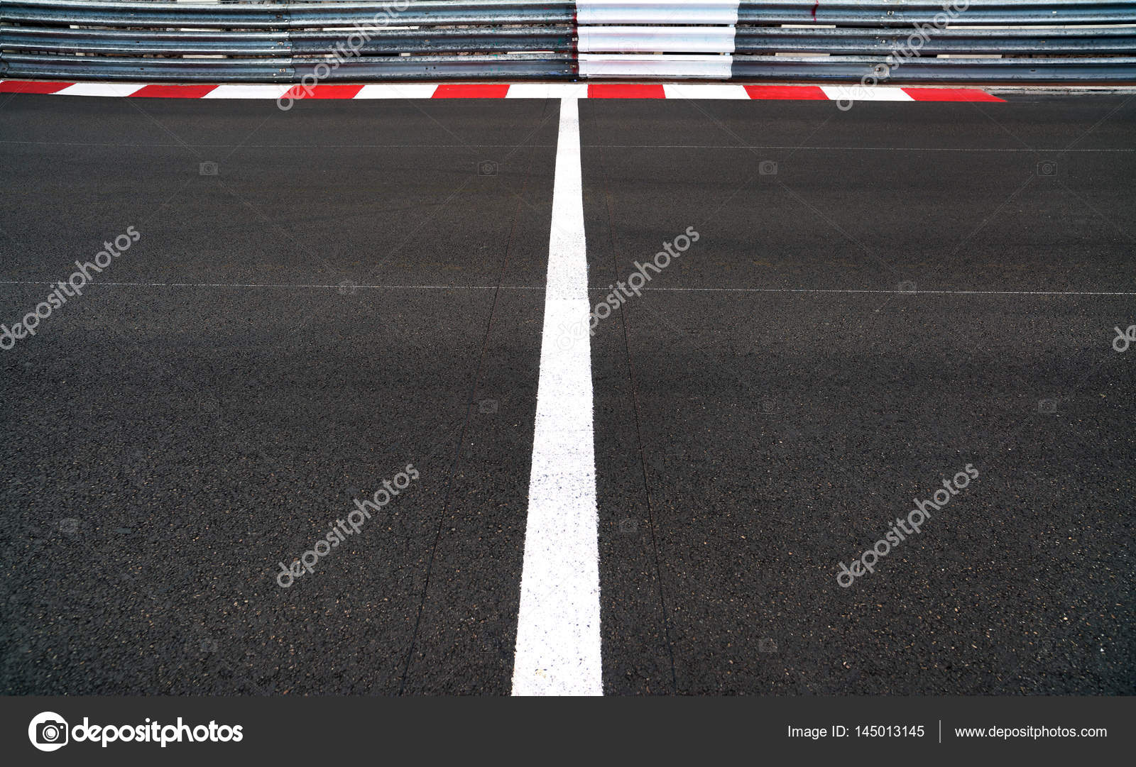 Start and Finish line in motor race asphalt Grand Prix track and ⬇ ...