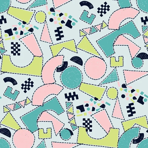 Retro 80s style seamless pattern background — Stock Vector © cienpies ...