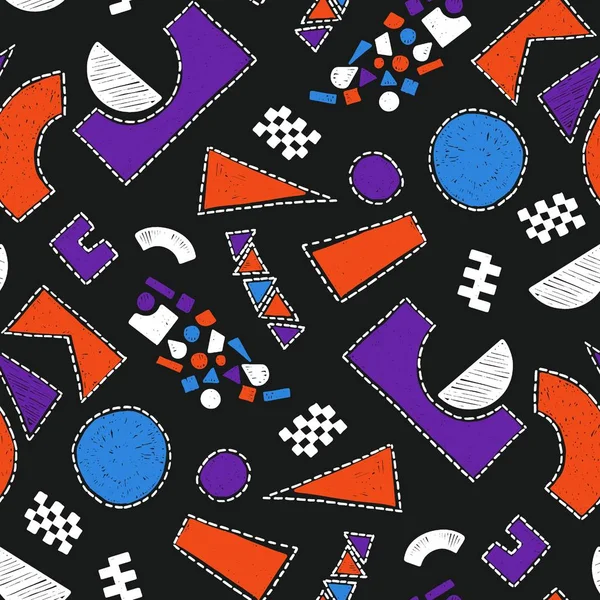 Retro 80s style seamless pattern background — Stock Vector © cienpies ...