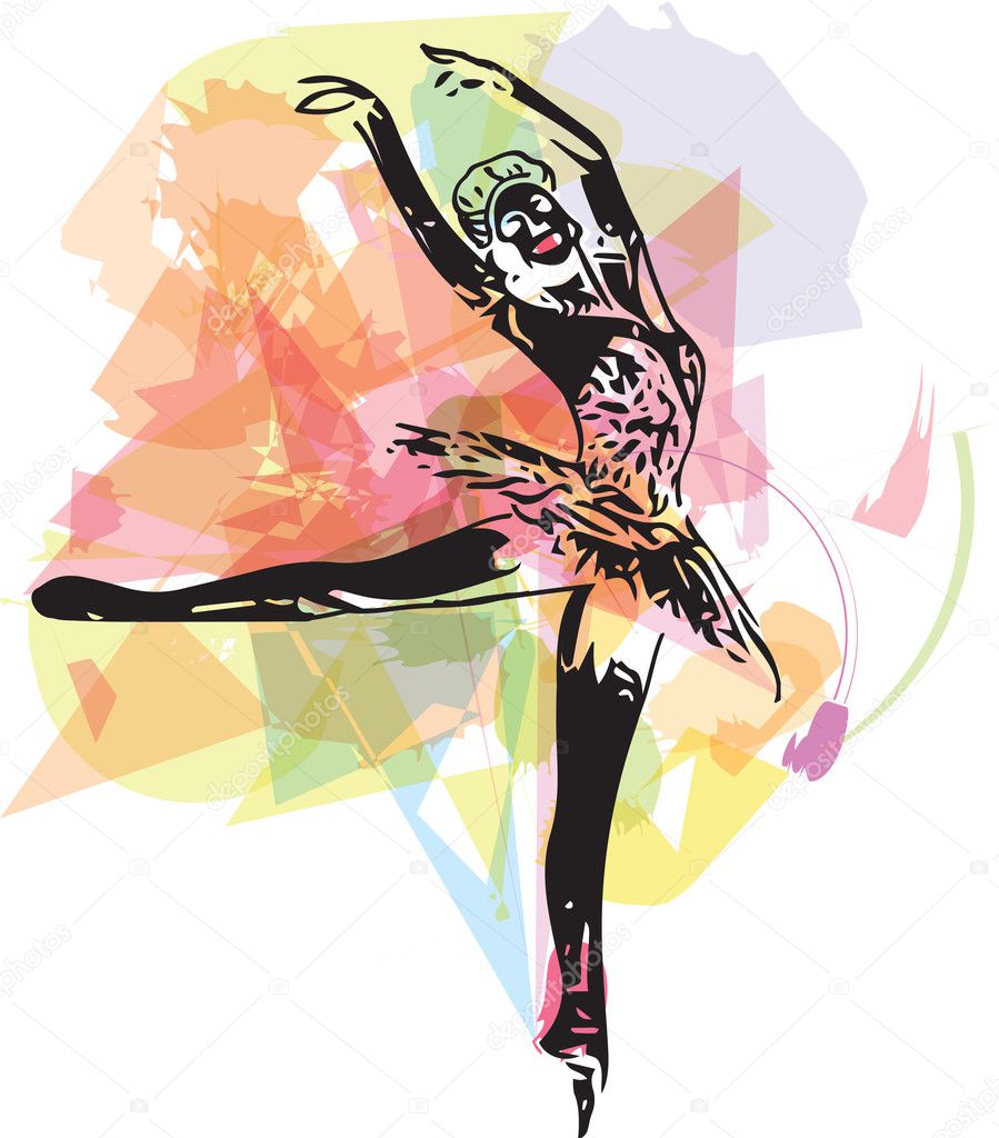 Abstract Ballet Dancer