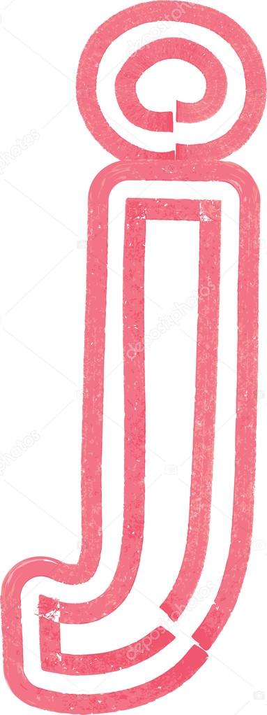 Lowercase letter j drawing with Red Marker Stock Vector Image by ©aroas ...