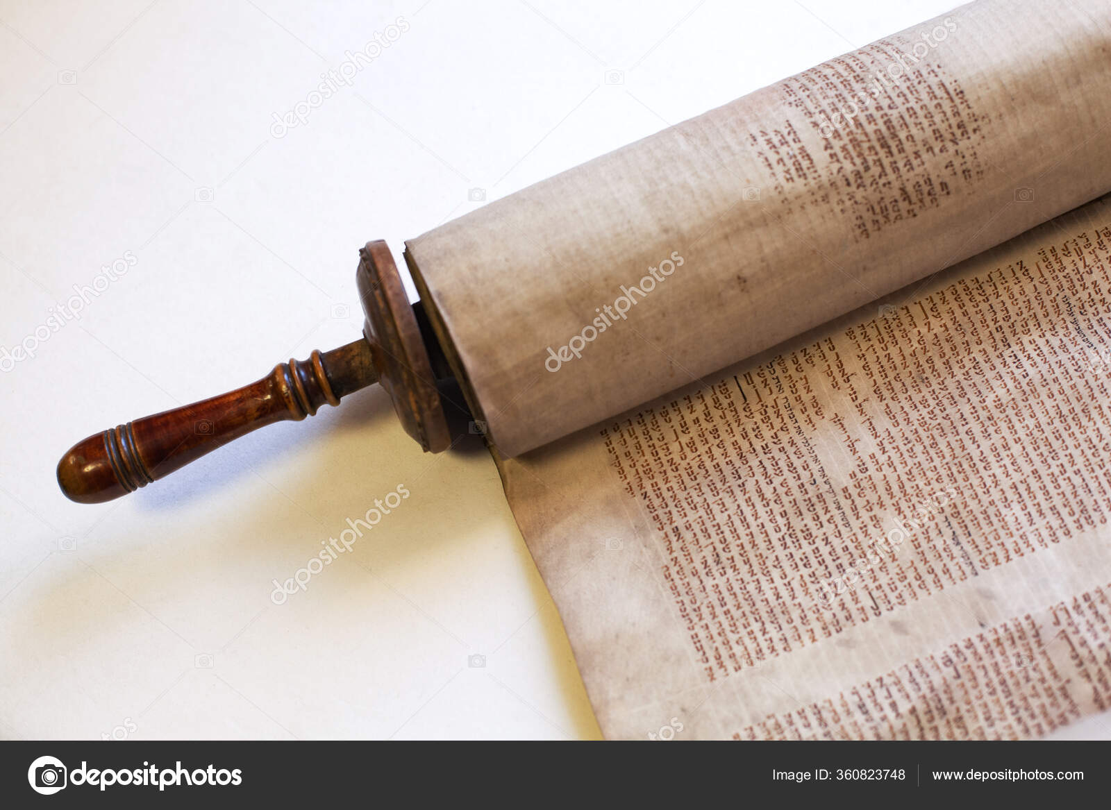 Old Torah Scroll Book Close Detail Torah Jewish People Torah — Stock ...
