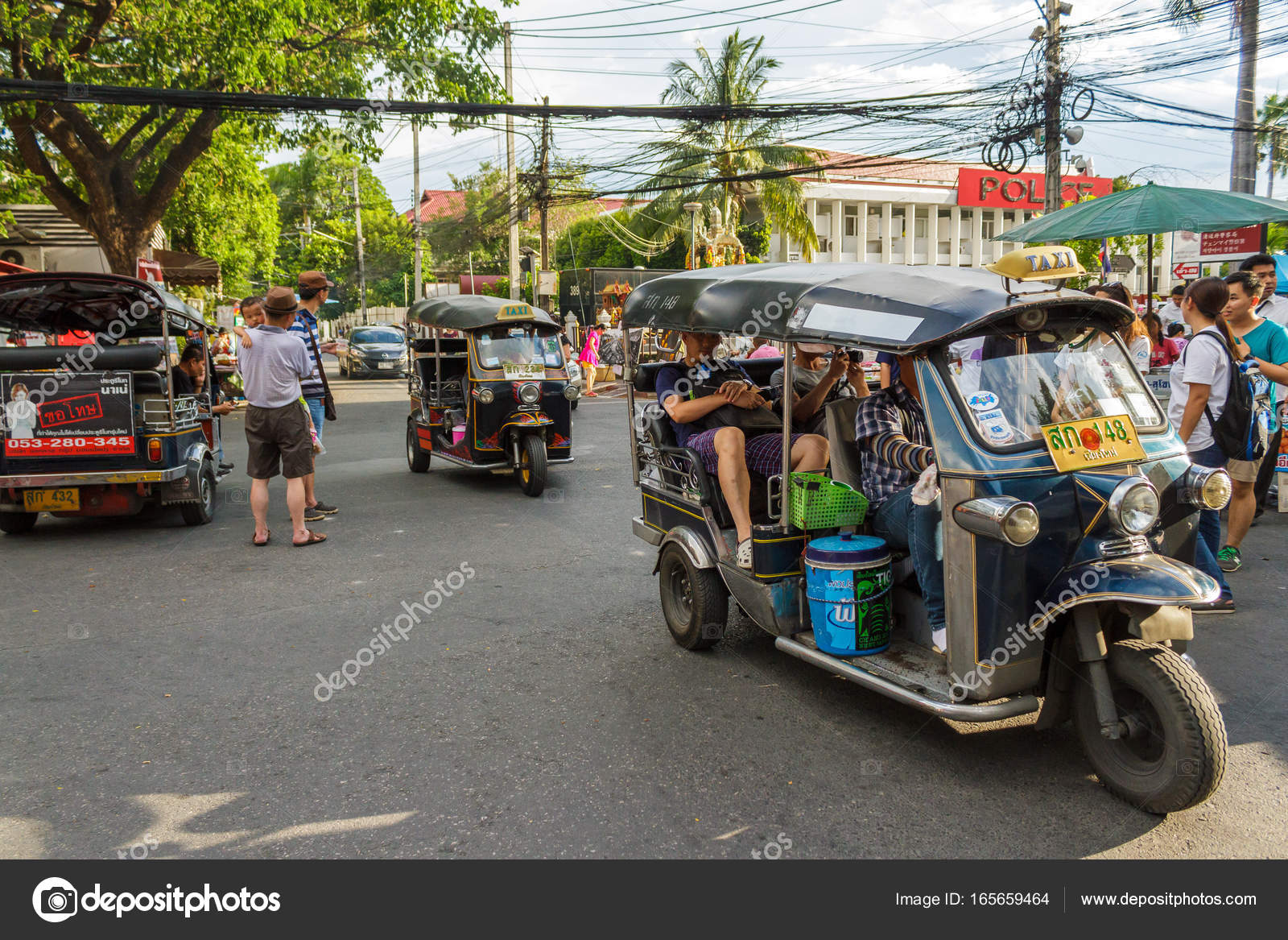 Tuk-tuks transport tourists around Chiang Mai, Thailand – Stock ... Tuk-tuks transport tourists around Chiang Mai, Thailand – Stock ...