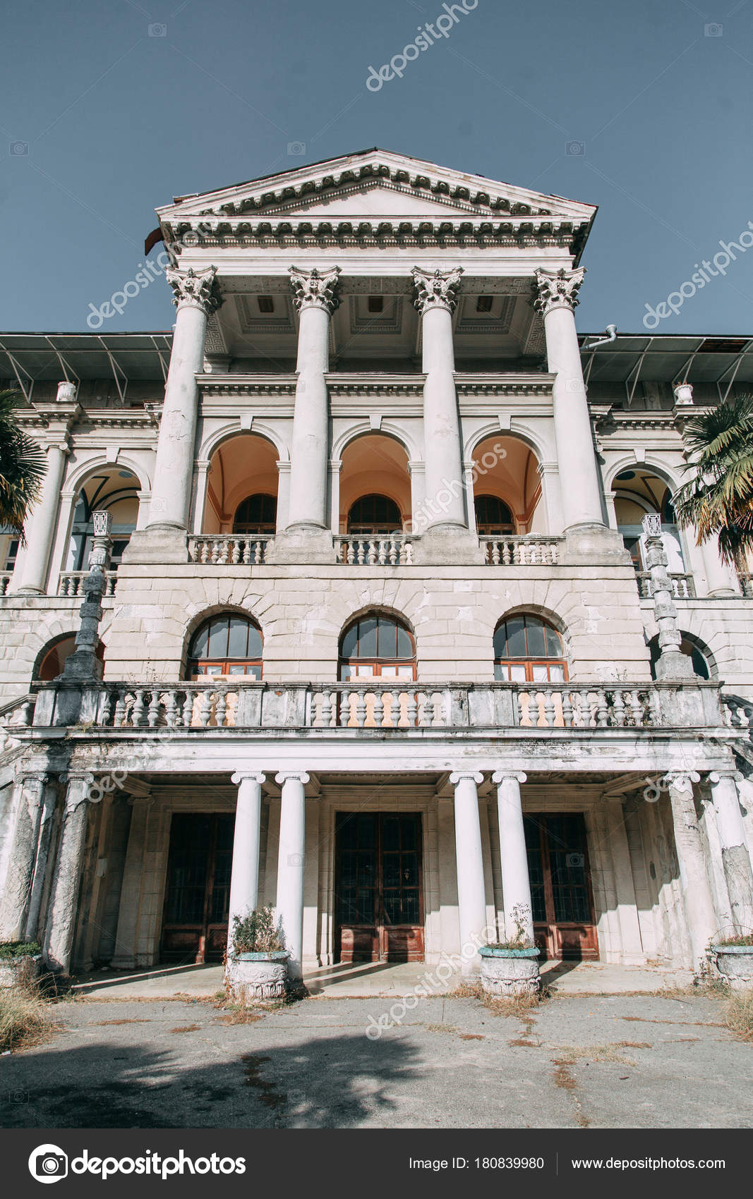 Architecture Old Buildings South Russia Sanatorium Sochi Stock Photo by ...