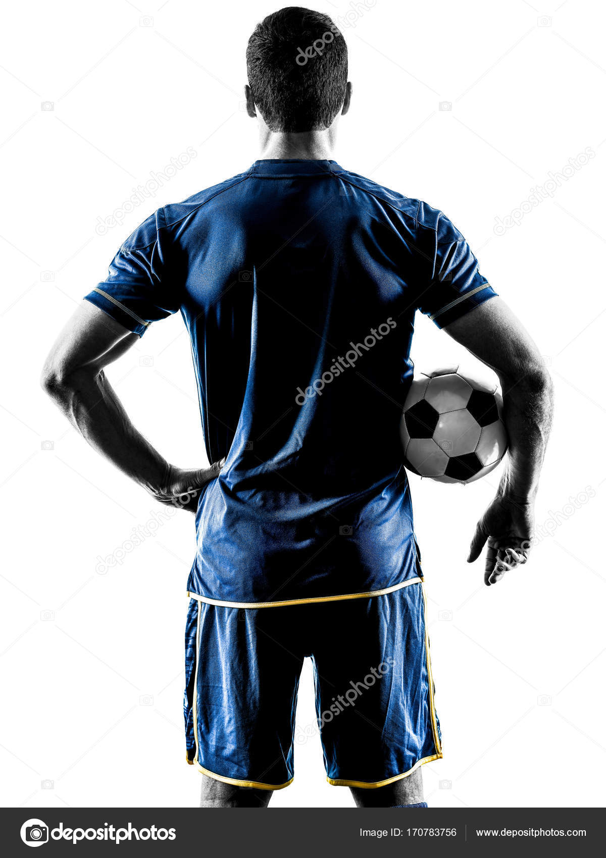 Soccer Player Standing Silhouette