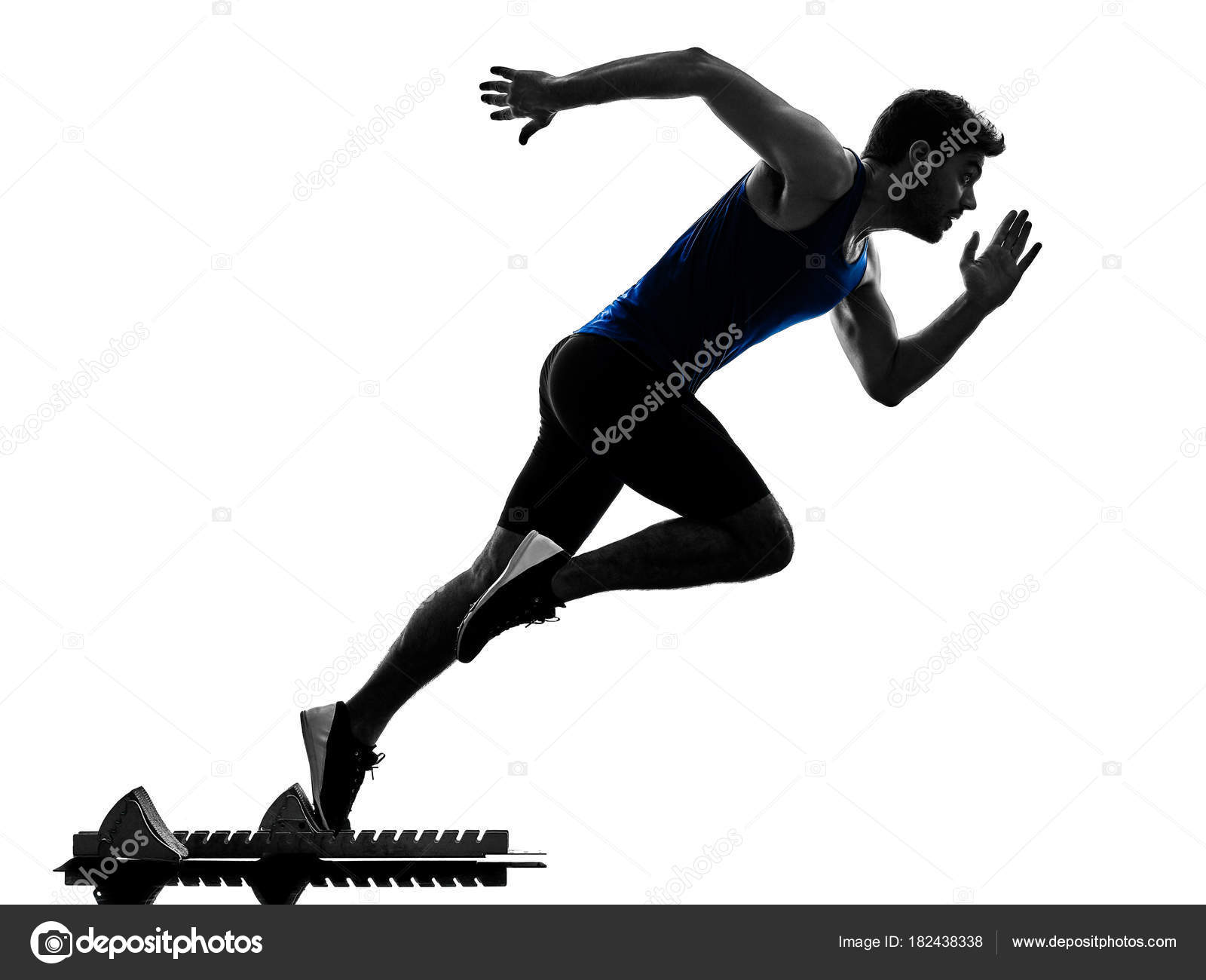 Sprinter Blocks Silhouette