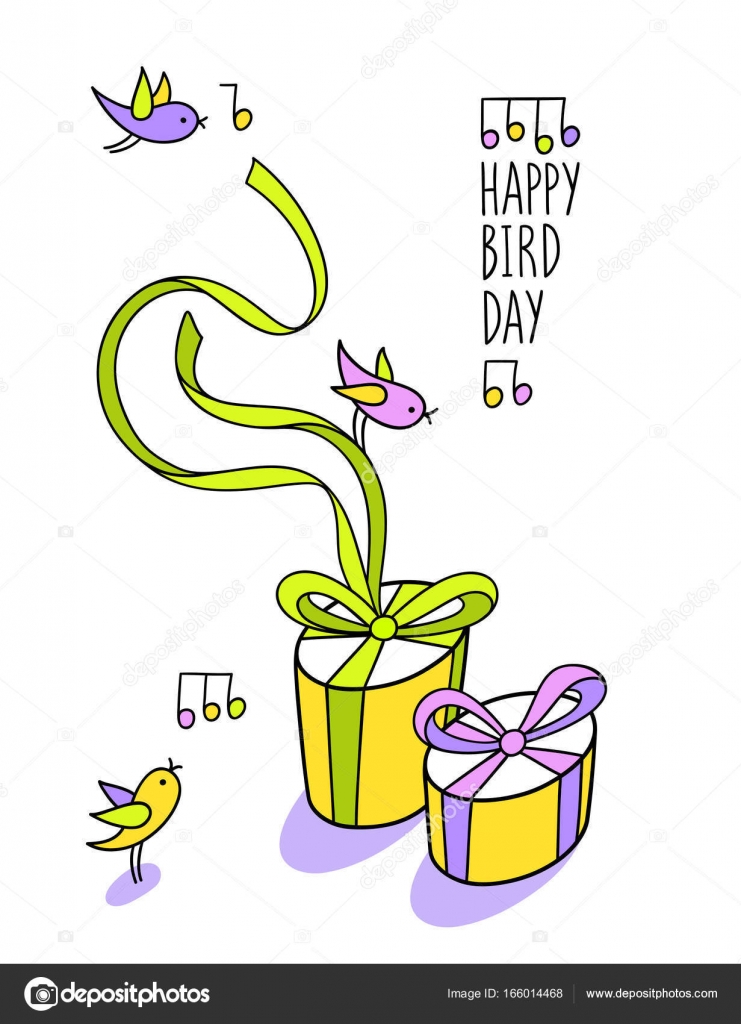 Happy bird day. Stock Vector Image by ©ana_p #166014468