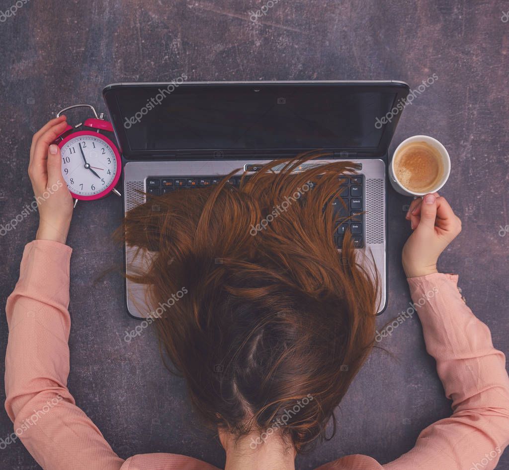 Tired morning waking up — Stock Photo © sunemotion #156298814