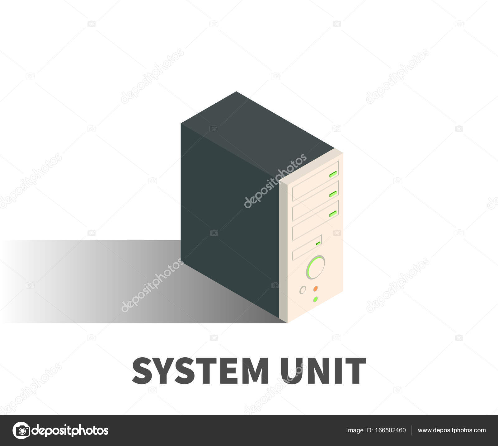 System Unit icon, vector symbol. Stock Vector Image by ©YuriyAlt_Art ...