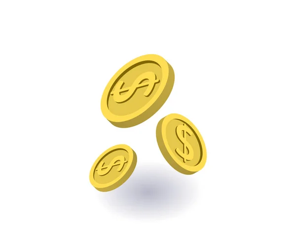 Coins set of vector sprites for rotation animation. Isolated gold coin ...