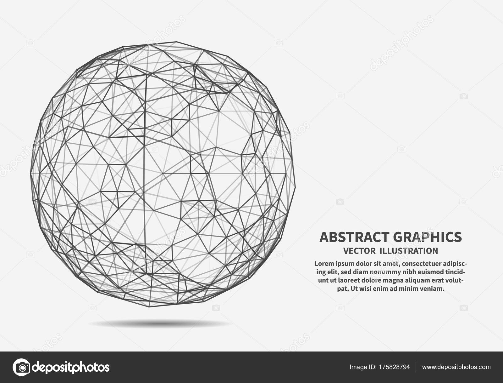 Sphere, vector illustration. Network connections. ⬇ Vector Image by ...