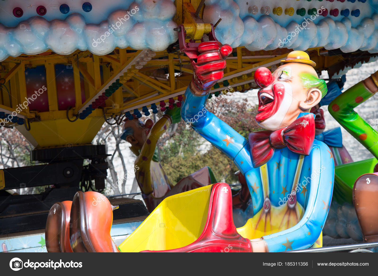 Carnival rides Luna Park — Stock Photo © Roza_Sean #185311356