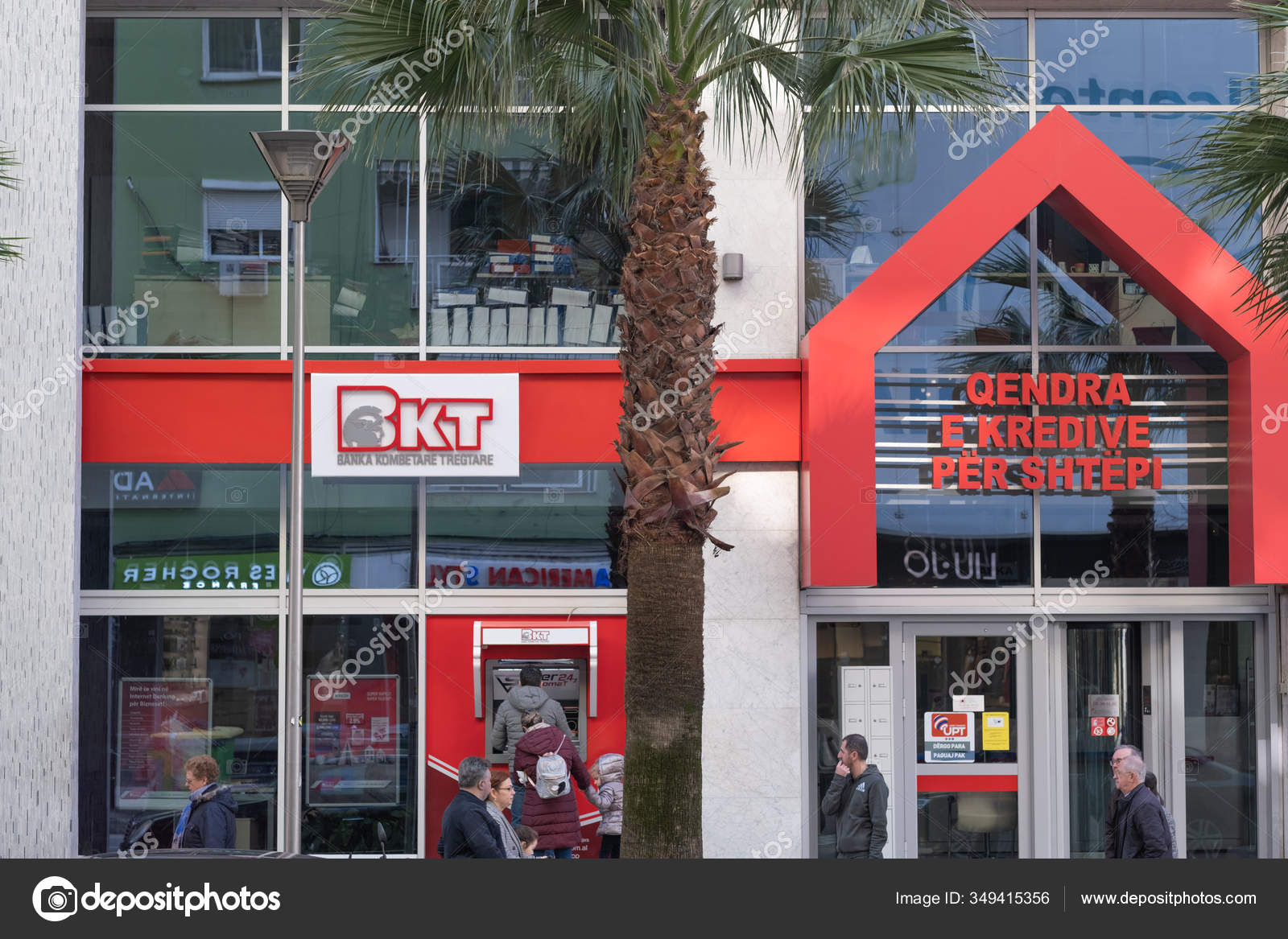 BKT Bank logo on its building in Tirana, Albania – Stock Editorial ...
