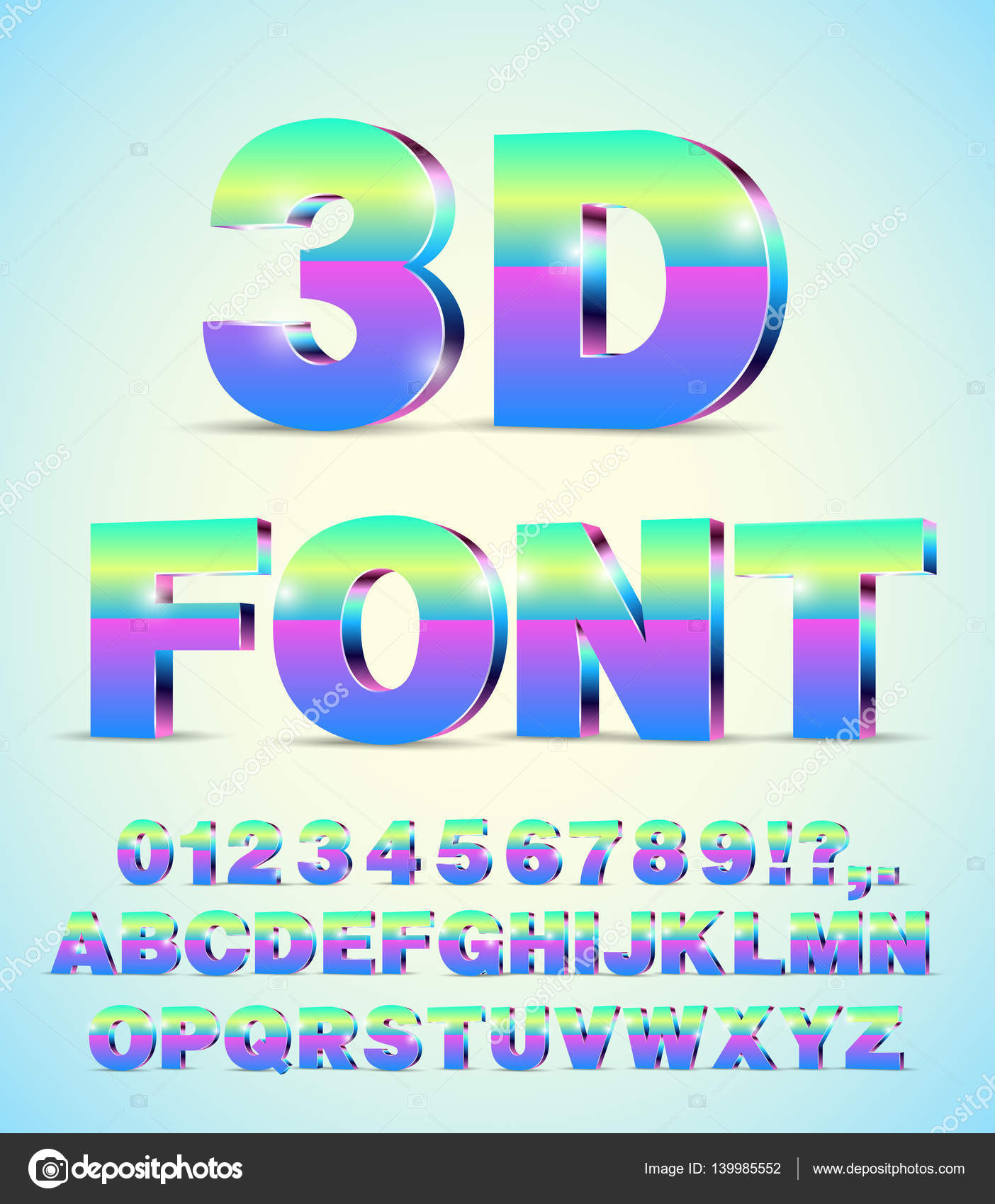 Alphabet vector font Stock Vector Image by ©iunewind #139985552