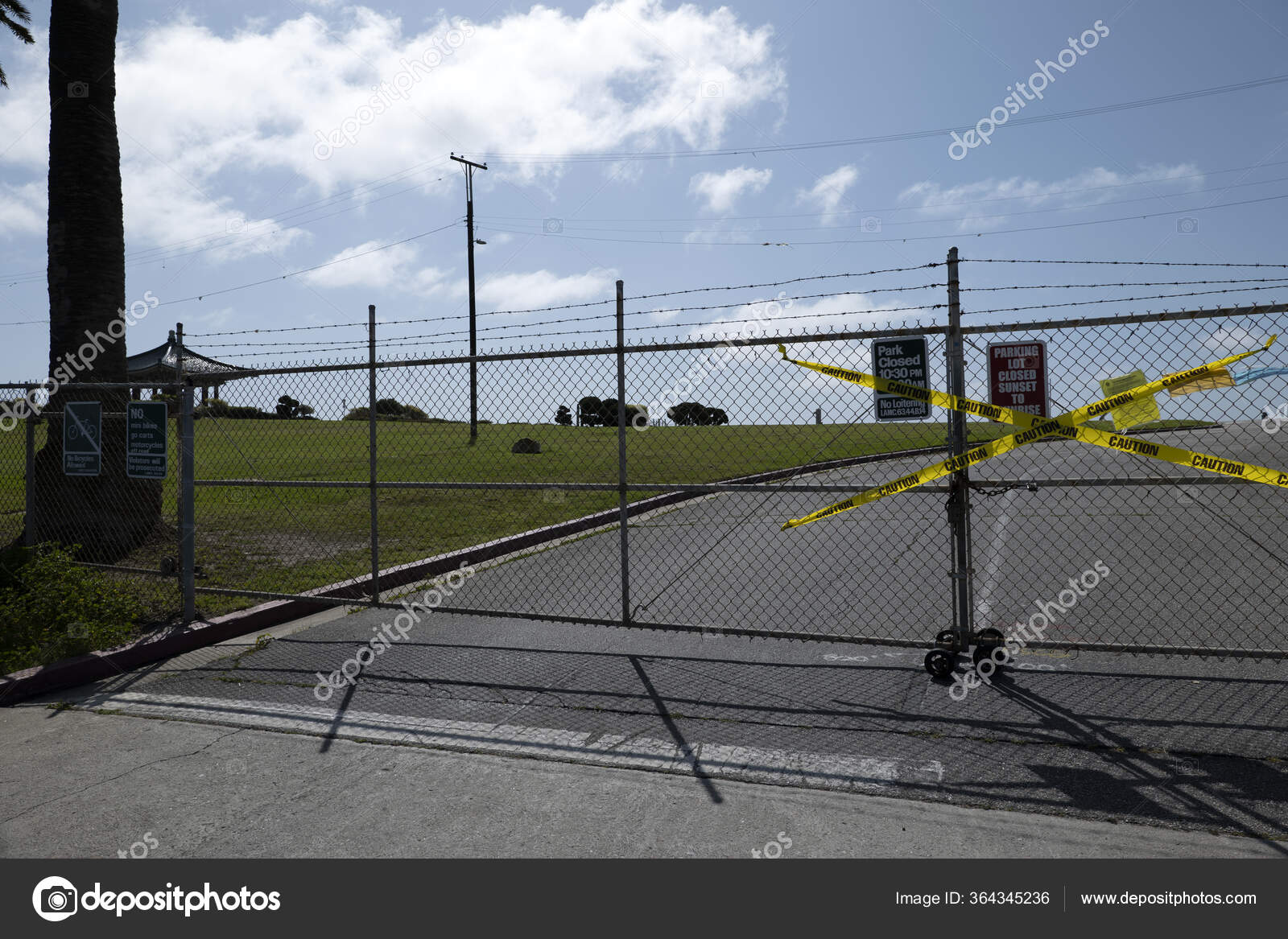 San Pedro Abril 2020 Angels Gate Park Donde Encuentra Cerrada — Foto ...