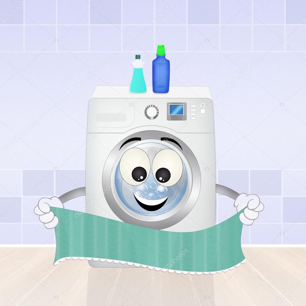 Funny washing machine Stock Illustration by ©adrenalina #126381610