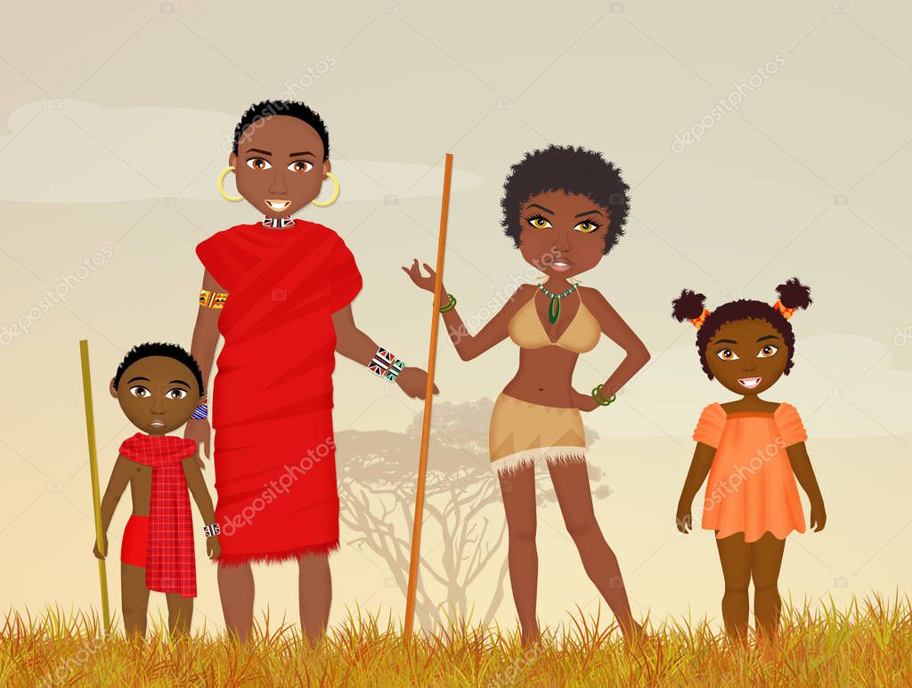 ilustraci n de la familia africana 2024