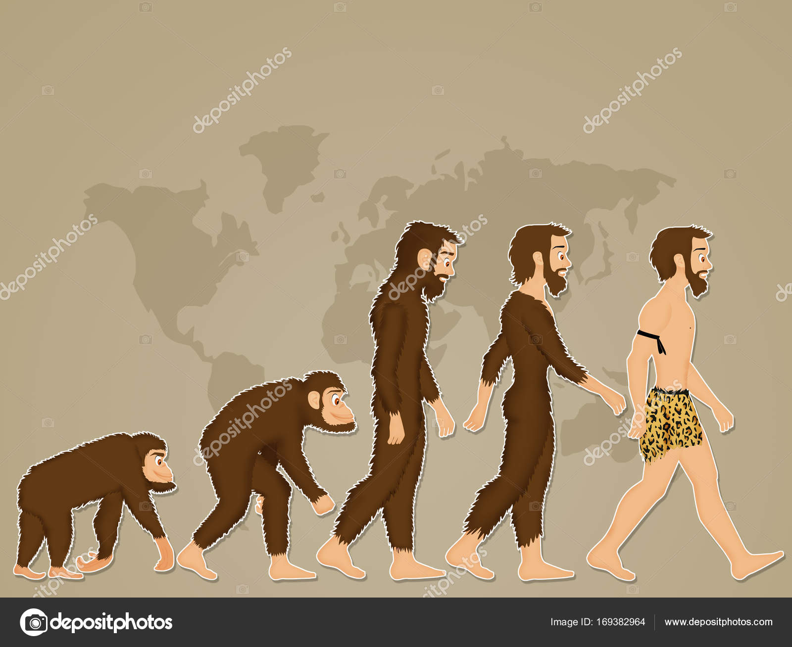 Human Evolution Cartoon