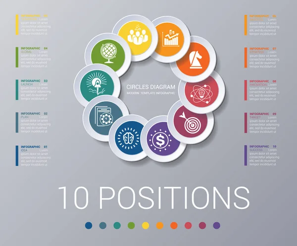 57 Infographics 10 positions Vector Images | Depositphotos
