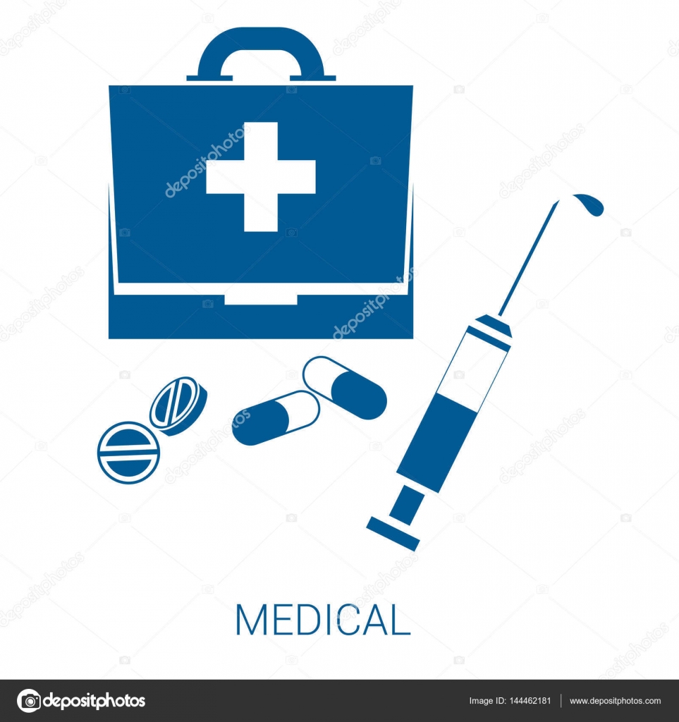 Medical vector blue flat icon on white background Stock Vector Image by ... Medical vector blue flat icon on white background Stock Vector Image by ...