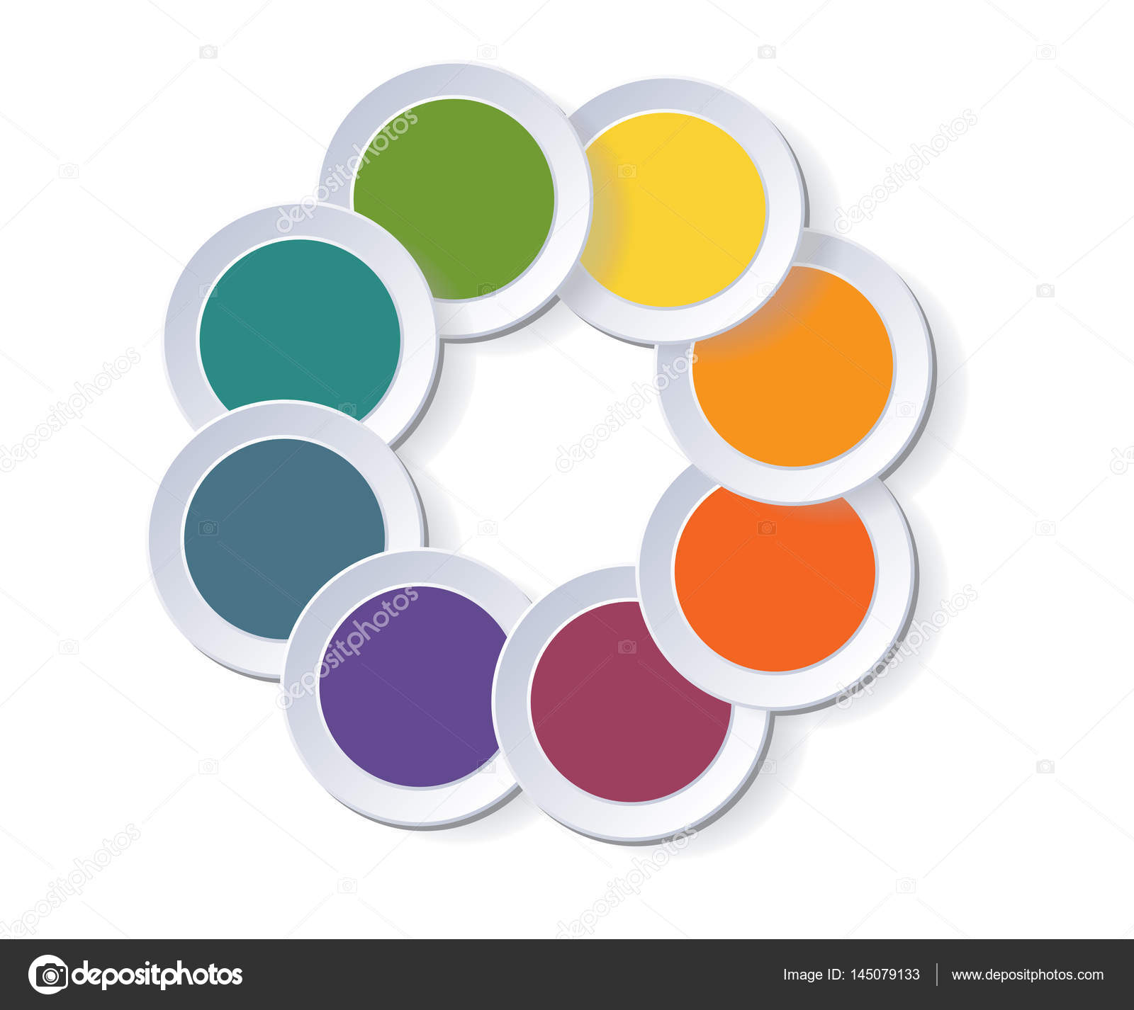 Circles diagram eight positions Stock Photo by ©assistant 145079133