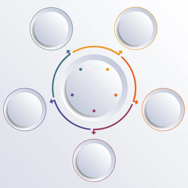 Six circles round circle — Stock Photo © assistant #156462568