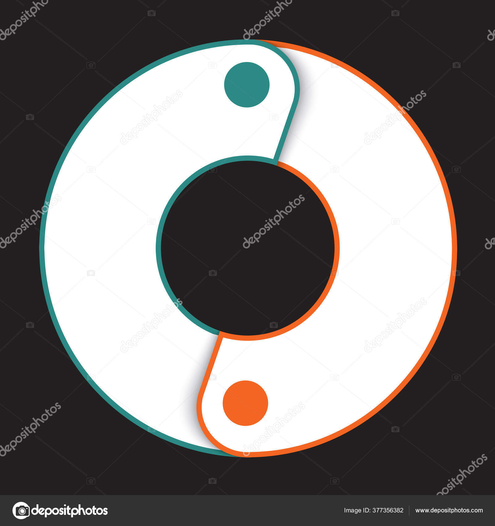 Template Infographics Colorfull Pie Chart Lines Positions Black ...