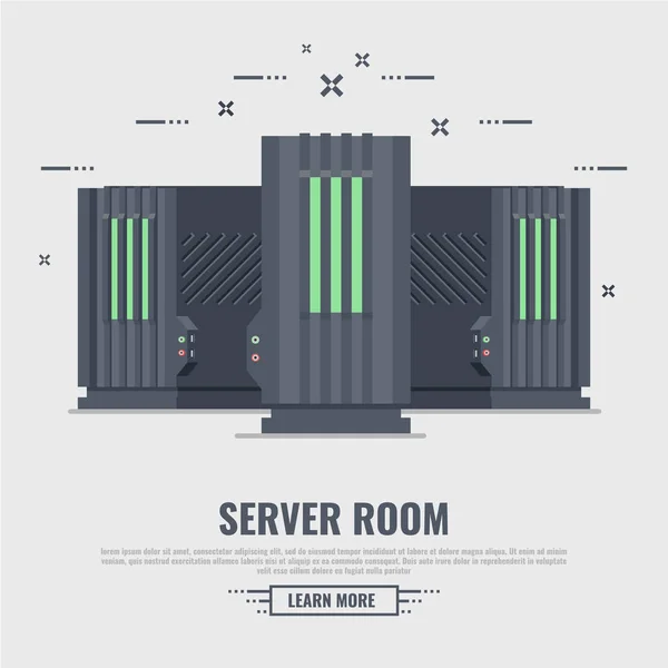 Set Modern Server Town Equipment Vector Isometric Server Farm Rack Stock Vector Image by ©modpic ...