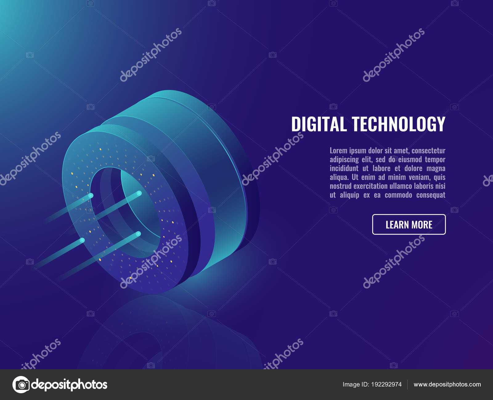 Data science banner, concept of data and information operations, Stock ...