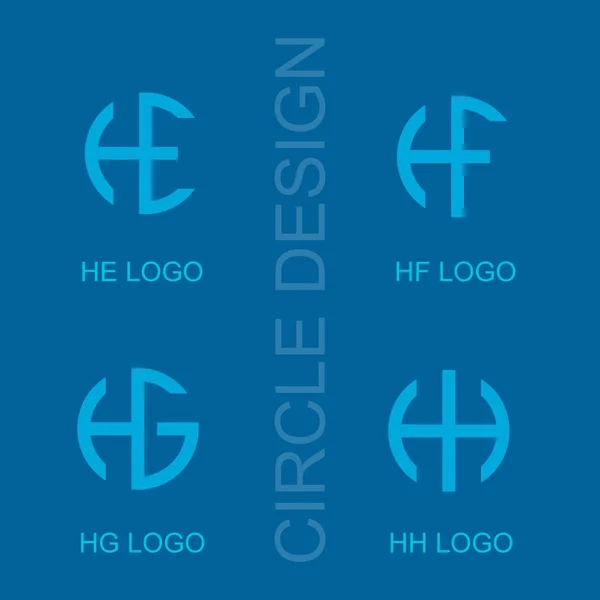 Hgc circle logo imágenes de stock de arte vectorial | Depositphotos