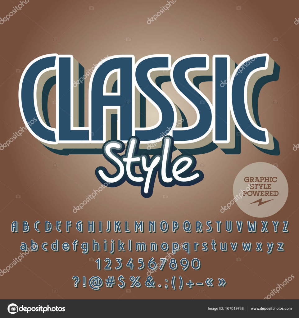 Elegant vector alphabet set. Font with text Classic Style. Contains ...