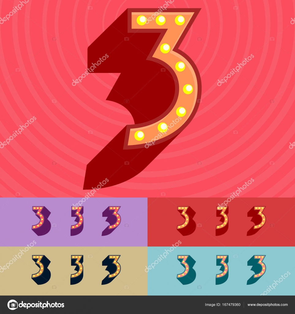 Vector vintage light up set of Alphabet Letters, Symbols, Numbers ...