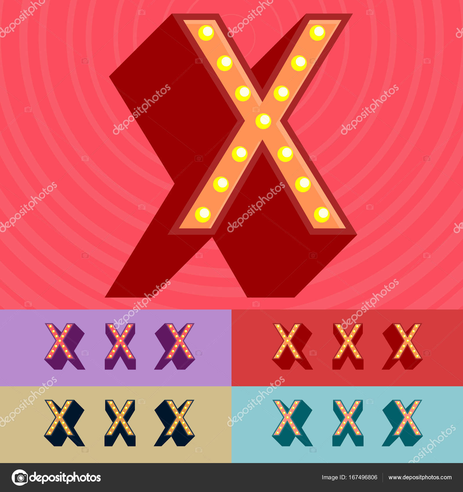 Vector vintage light up set of Alphabet Letters, Symbols, Numbers ...