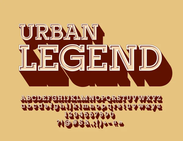 Letras urbanas imágenes de stock de arte vectorial | Depositphotos