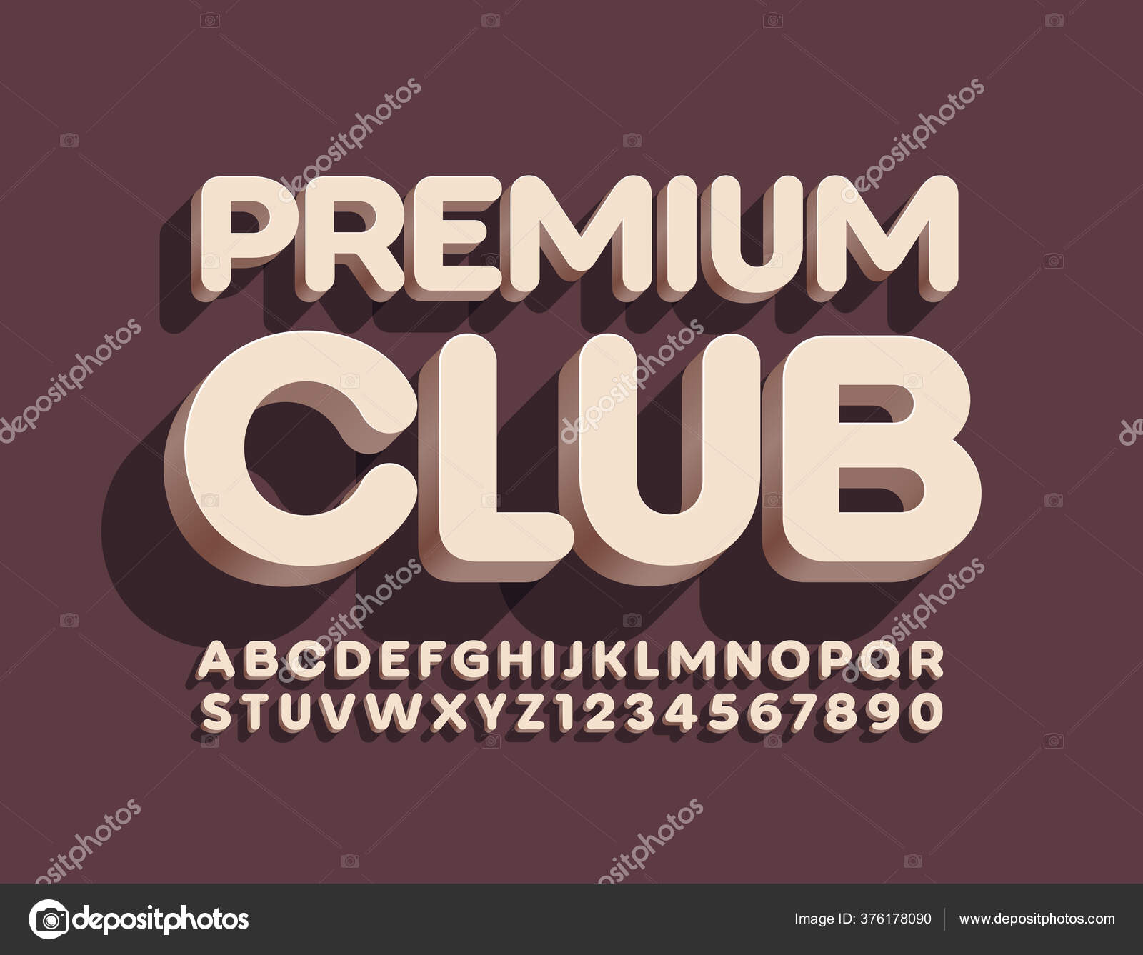 Vector Stylish Logo Premium Club Unique Font Creative Alphabet Letters ...