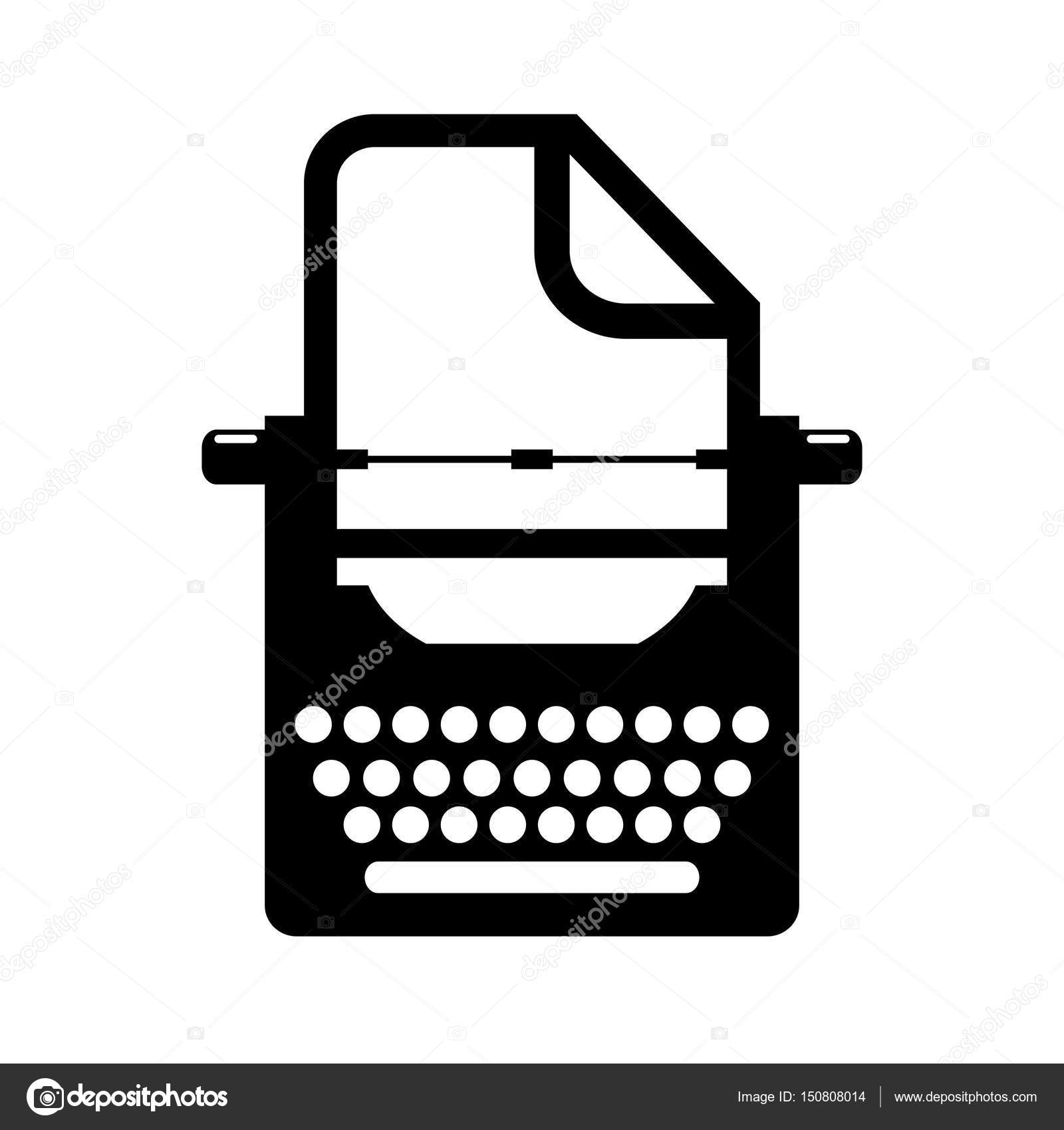 Typewriter Icon Vector