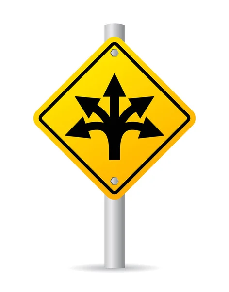 Two way traffic sign — Stock Vector © Arcady #14587303
