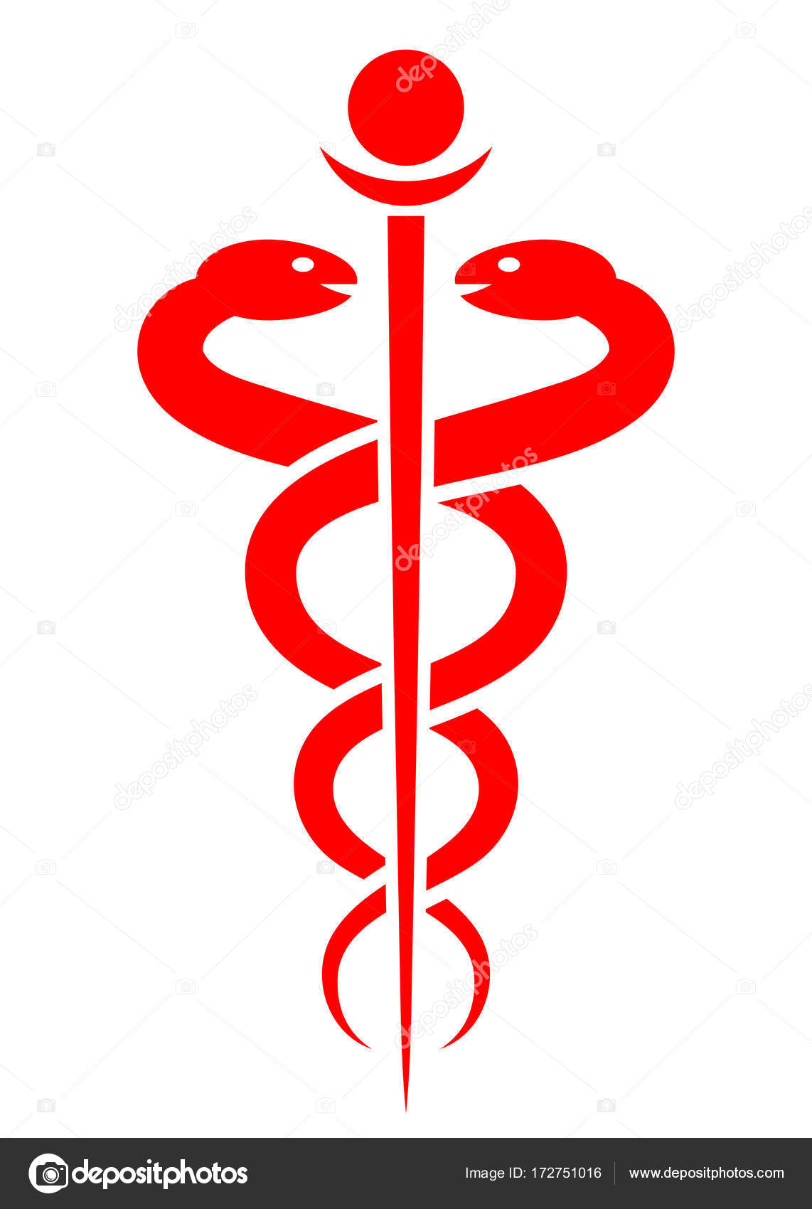 Medical Logos Snake Red