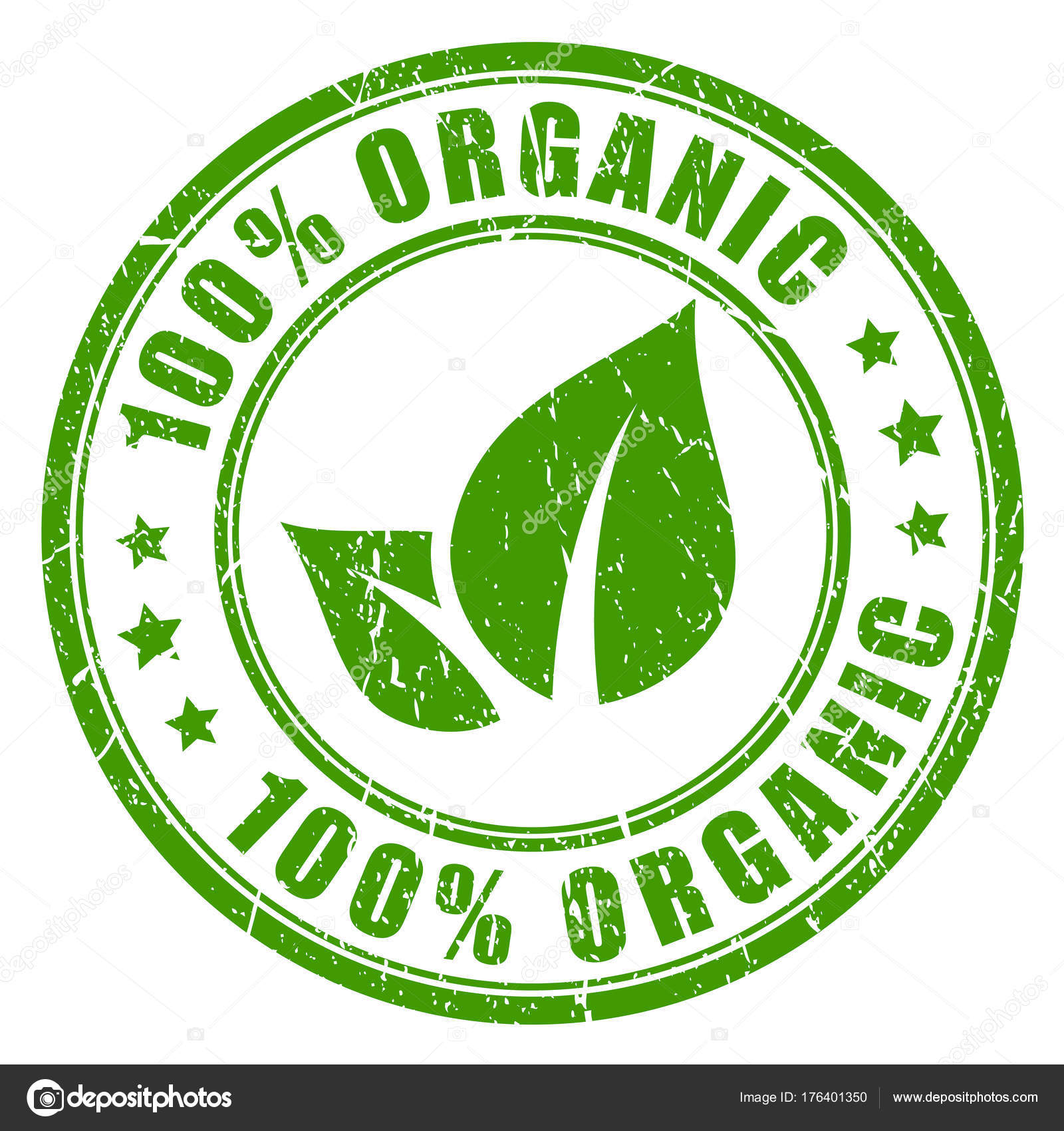 100 organic green rubber vector stamp Stock Vector Image by ©Arcady ...