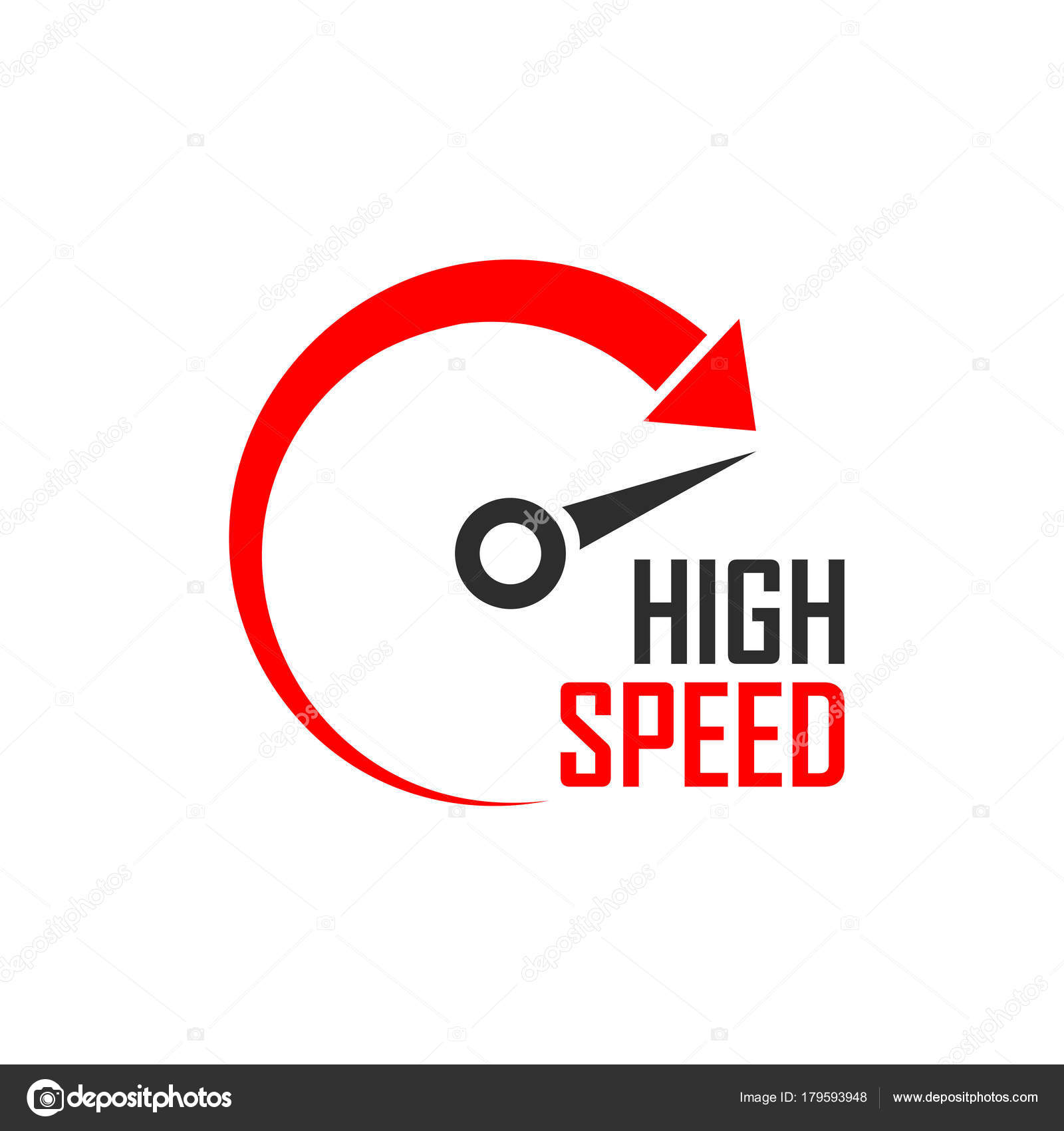Speed meter abstract minimalistic web logo Stock Vector by ©Arcady ...