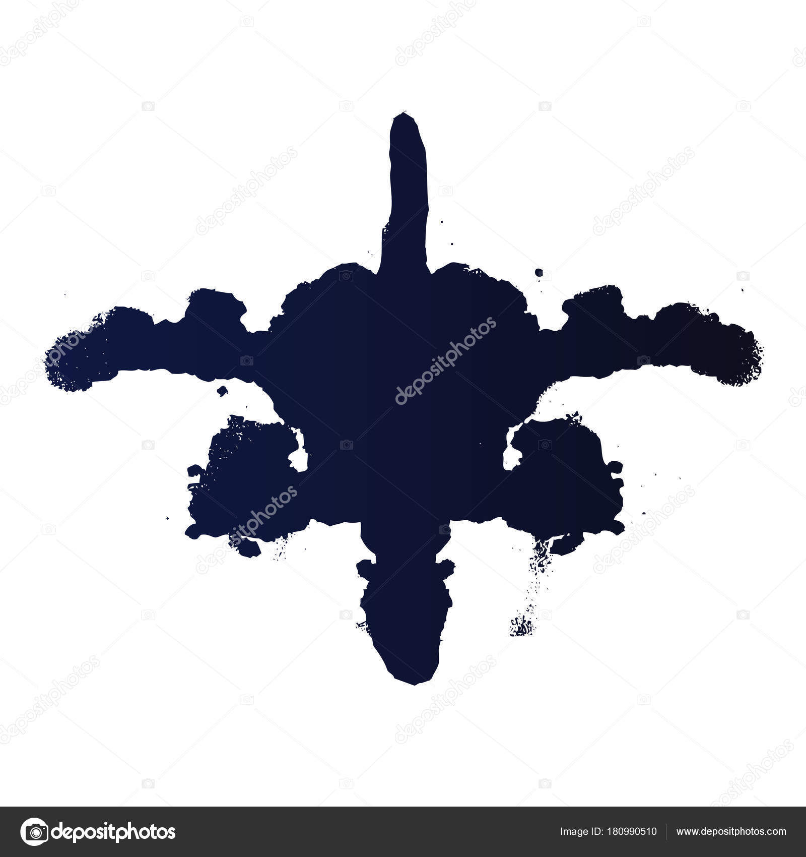 Abstract Ink Blot Rorschach Interpretation Psychological Test Stock ...