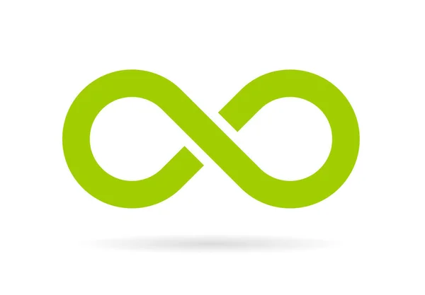 Green infinity sign — Stock Vector © jakegfx #2298303