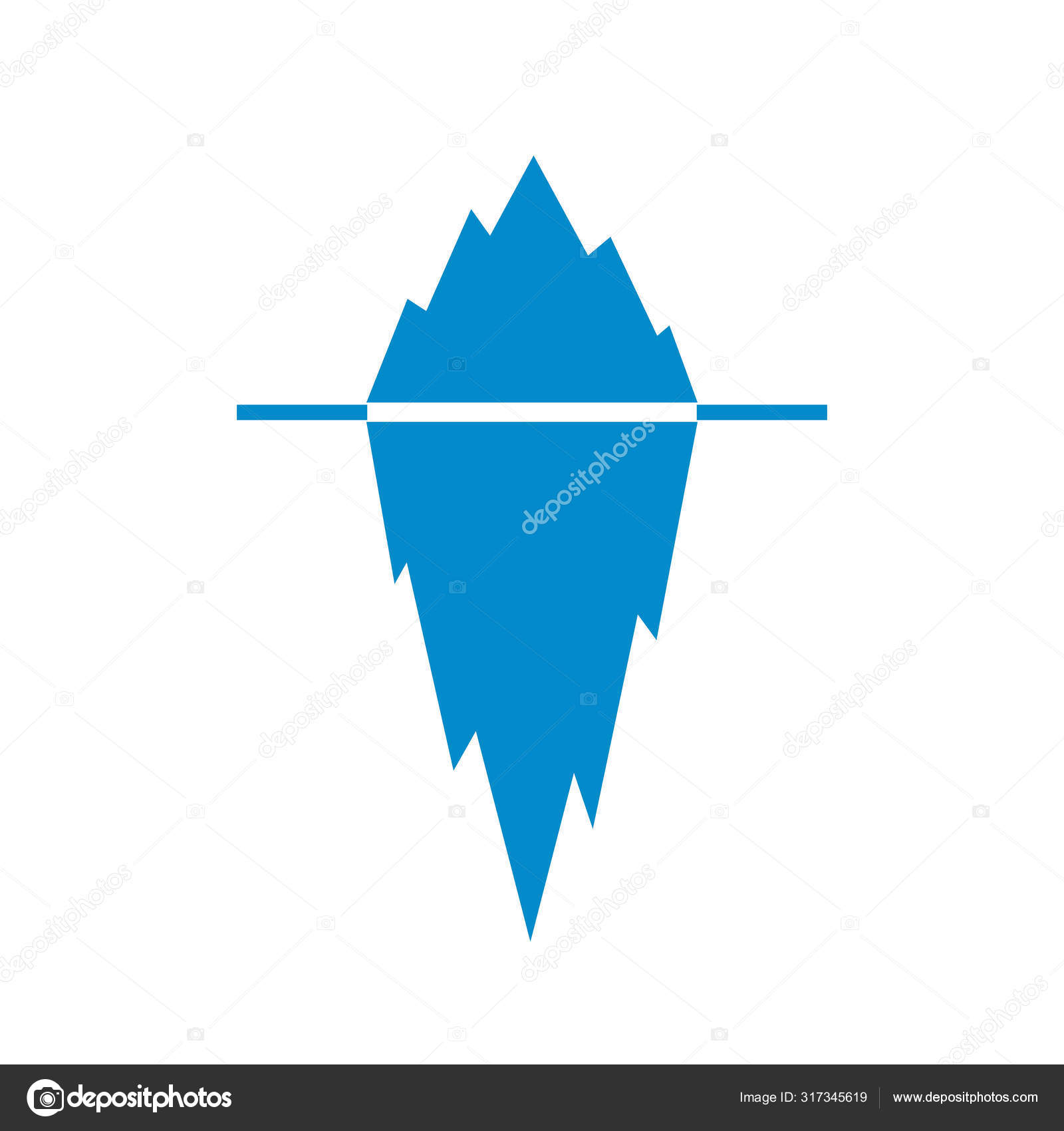 Iceberg vector flat pictogram Stock Vector by ©Arcady 317345619
