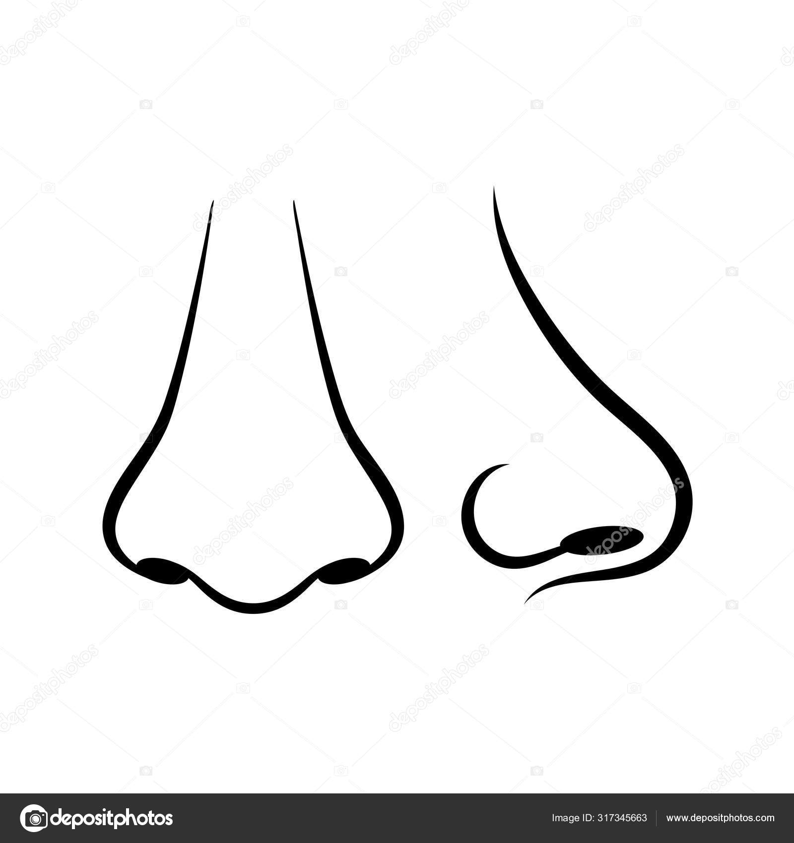 Human nose vector line icon Stock Vector Image by ©Arcady #317345663