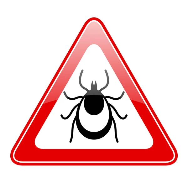 Tick warning sign — Stock Photo © lantapix #3079930