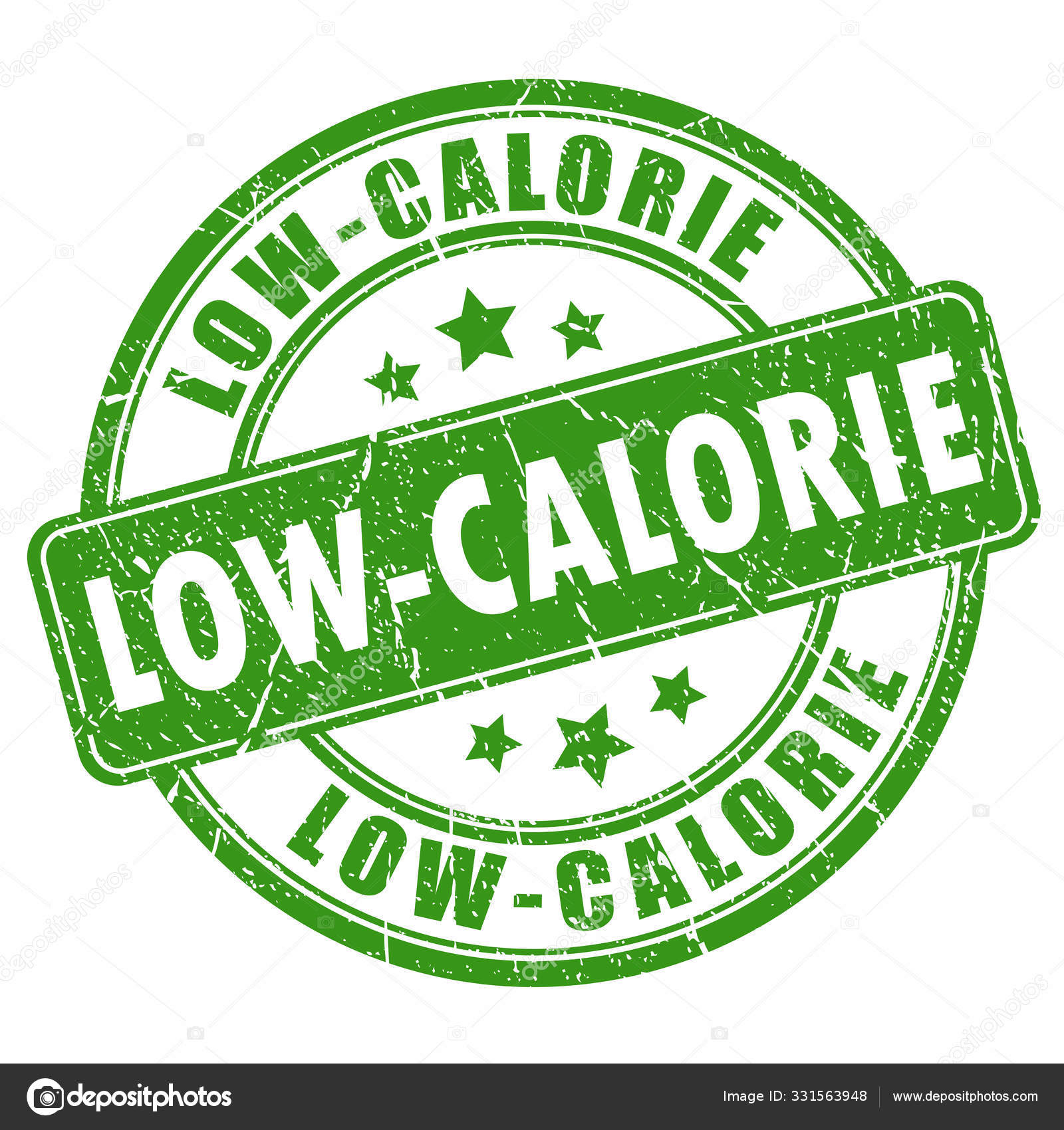 Low-calorie rubber vector stamp Stock Vector Image by ©Arcady #331563948