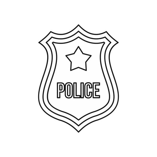 Police badge icon, flat style Stock Vector Image by ©ylivdesign #124242716