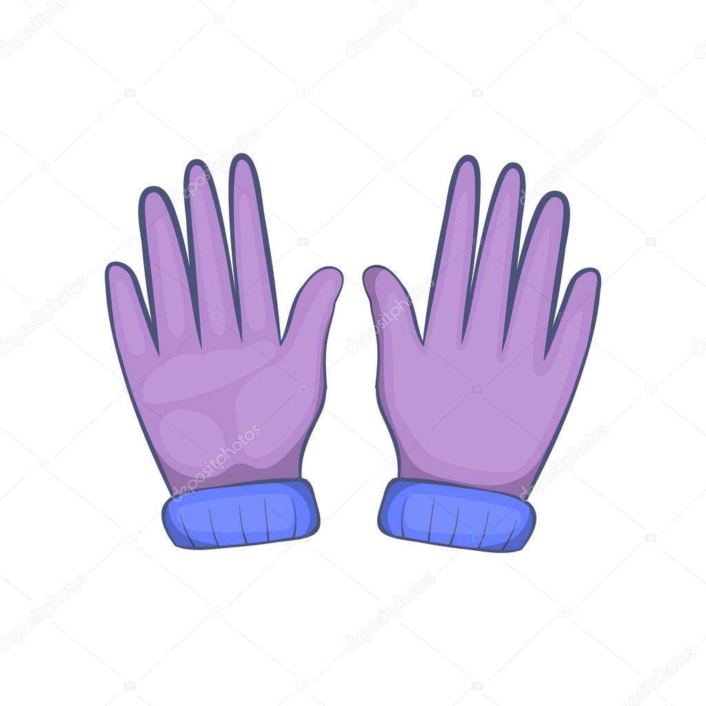 Guantes de invierno icono, estilo de dibujos animados Vector de stock ...