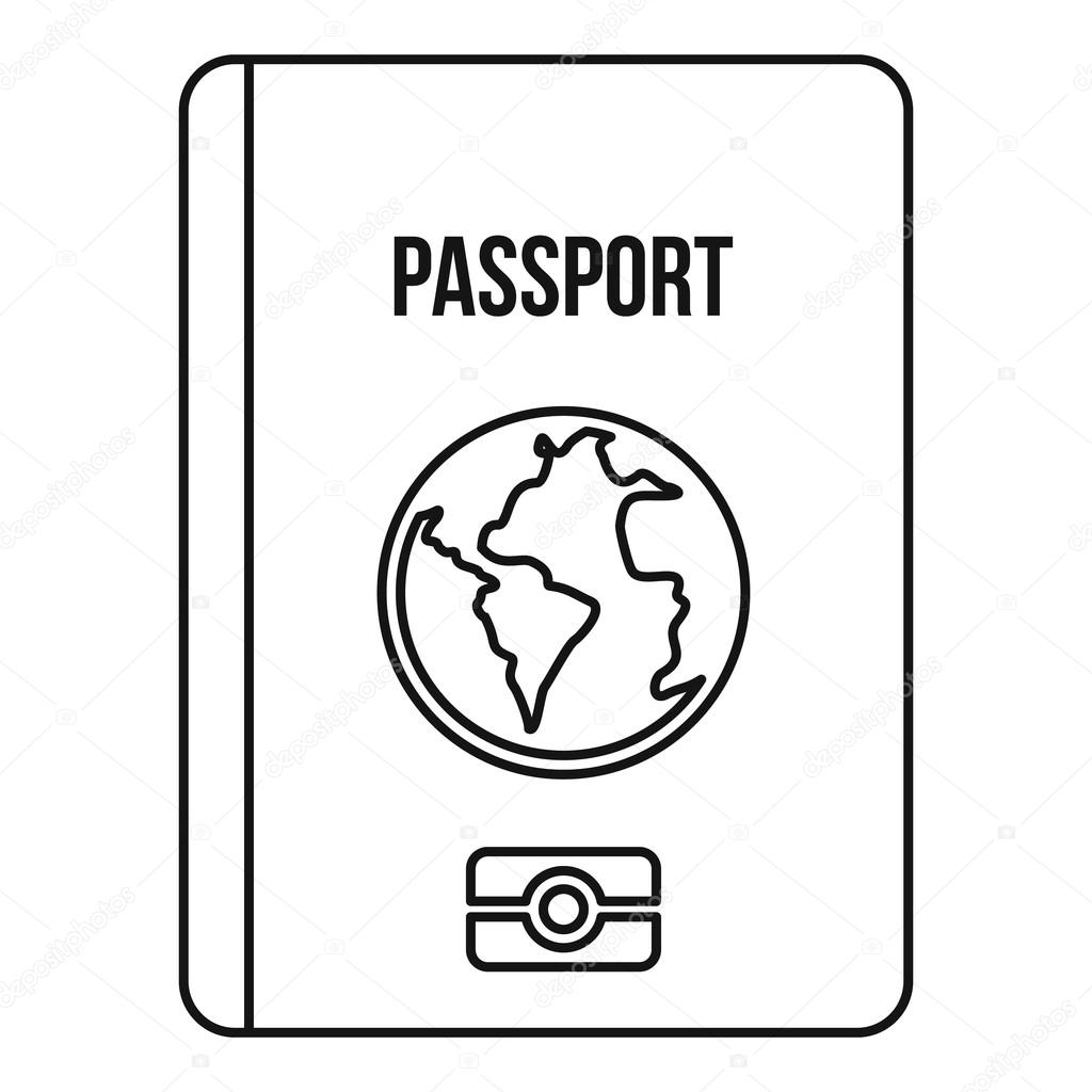Passport Template Clip Art